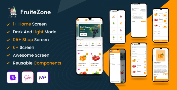 FruitZone - Fruit Store Mobile App Template ( Bootstrap + PWA ...